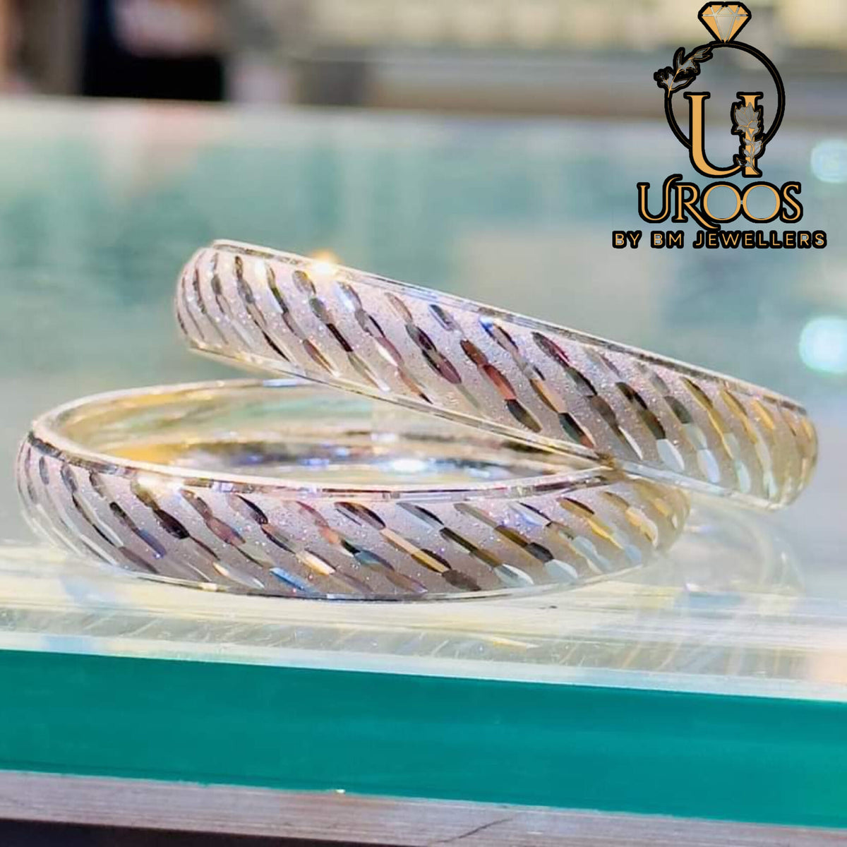 Ripped Design Pure Silver Bangles – Imported Bazar